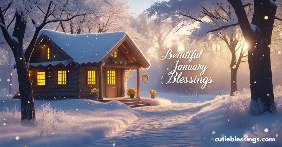Beautiful January Blessings to Begin the New Year with Hope & Positivity
